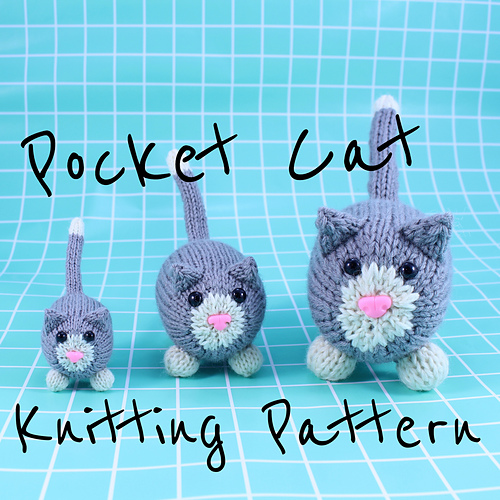 Ravelry: Wickedly Frisky Pocket Cat pattern by Rebecca Danger