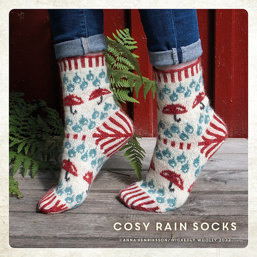 Ravelry: Cosy Rain Socks pattern by Anna Hewitt