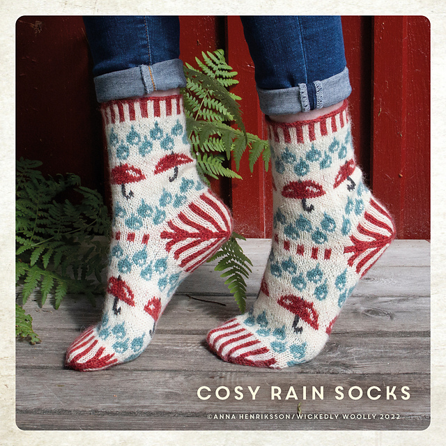 Ravelry: Cosy Rain Socks pattern by Anna Henriksson