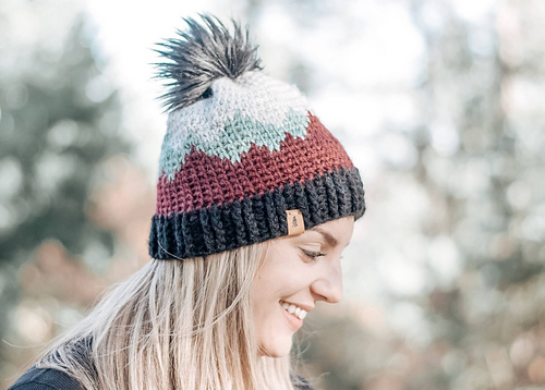 Ravelry: Mountain Range Beanie pattern by Danielle Layman
