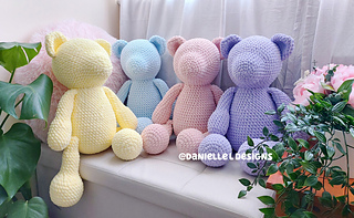 Ravelry: Faceless Teddy bear plush pattern by Danielle Lee