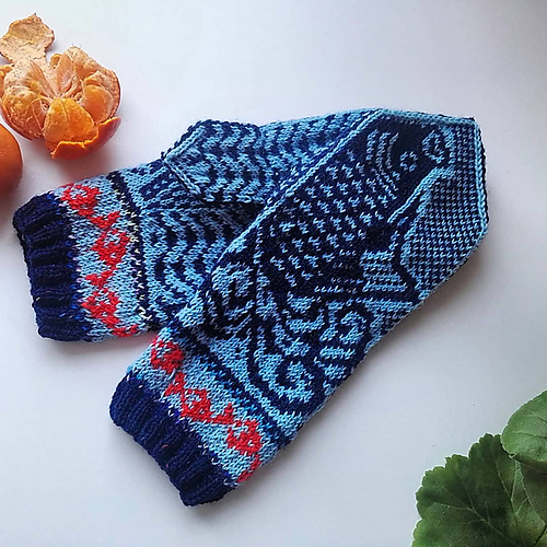 [FO] Double Fish Mittens : r/knitting