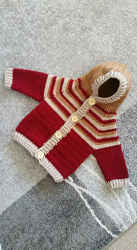 Ravelry: Babyjacke levi pattern by Woll - Guru