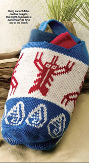 Ravelry: Aztec Lobster and Shell Bag pattern by Kelly Godoy de Danielson