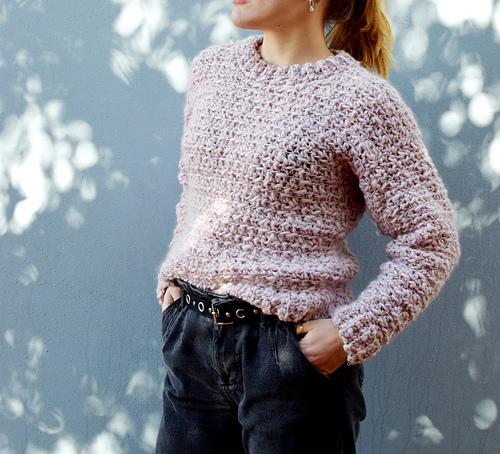Ravelry: Chunky Rustic Ridges Sweater pattern by Wool Cuddles