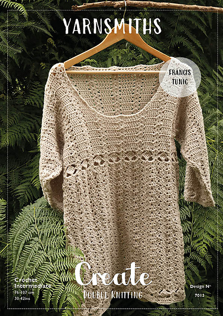 Ravelry: Francis Tunic 7013 pattern by Yarnsmiths