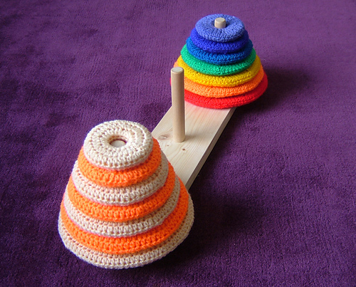 Ravelry: Tower of Hanoi pattern by Woolly Thoughts