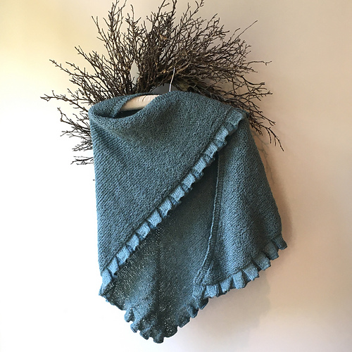 Ravelry: All About the Ruffle Shawl pattern by Carolyn Holbrook