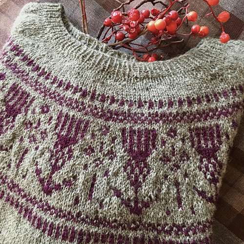 Ravelry: Regal Thistle Sweater pattern by Carolyn Holbrook