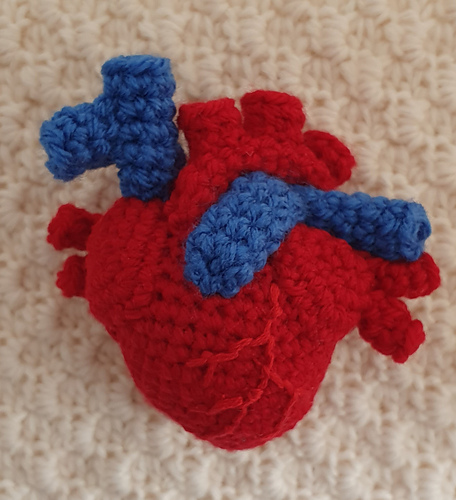 Ravelry: Anatomical Heart pattern by Aoife Hardesty