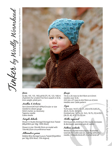 Ravelry: Tinker pattern by Woolly Wormhead