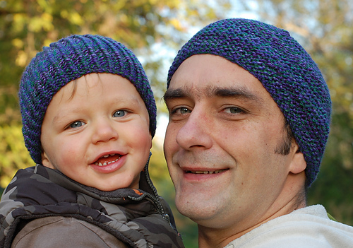 Ravelry: Father & Son Beanies pattern by Woolly Wormhead