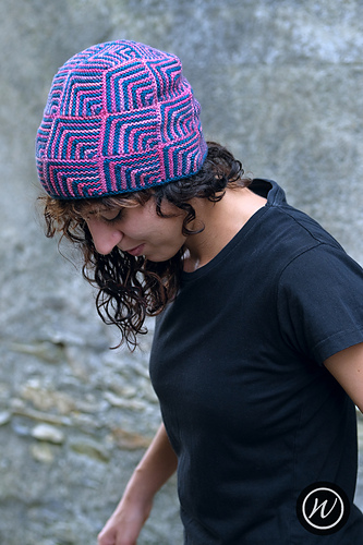 I made a mitered square hat : r/knitting