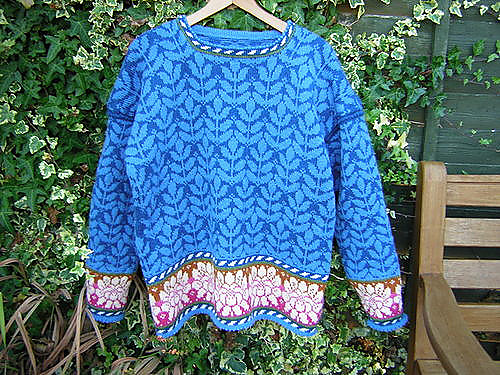 Ravelry: Brocade Leaves Sweater (page 124) pattern by Solveig Hisdal