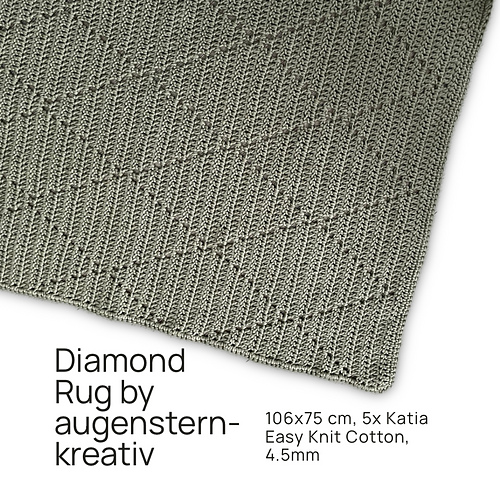 Ravelry: Diamond Rug pattern by Julia Marquardt