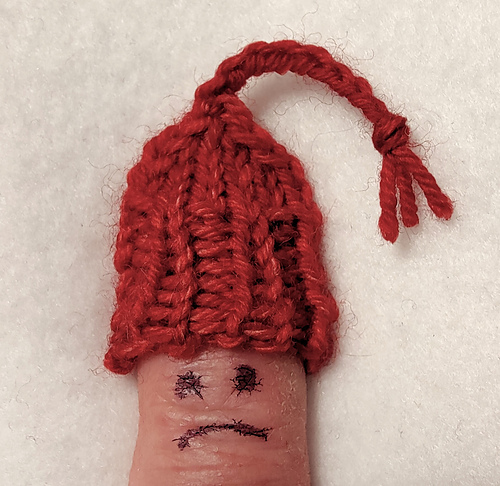 Ravelry: Melt the Ice Finger Hat pattern by Cheryl Andrews