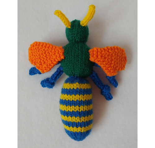 Ravelry: Toy Bugs: Caterpillar, Bee, Decipede pattern by Cheryl Andrews