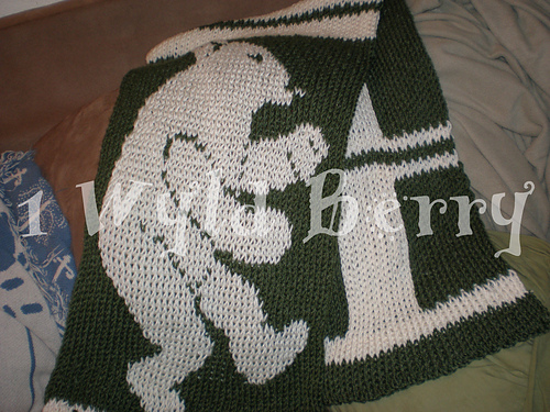Ravelry: Dancing Bear Afghan Tapestry Tunesian Baby Chart pattern by ...