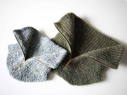 Ravelry: Zippered Rib Collar pattern by Rui Yamamuro