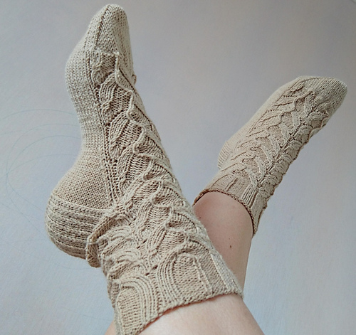 Ravelry: Tidal Waves Socks pattern by There She Knits