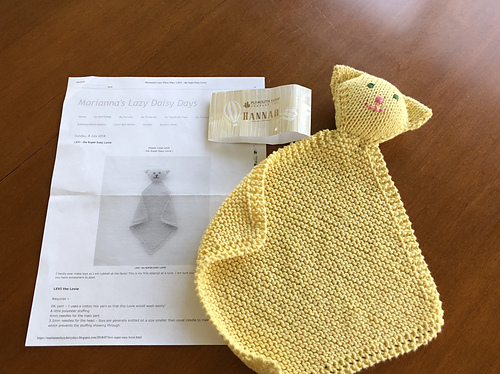 Ravelry: LEVI - the Super Easy Lovie pattern by marianna mel