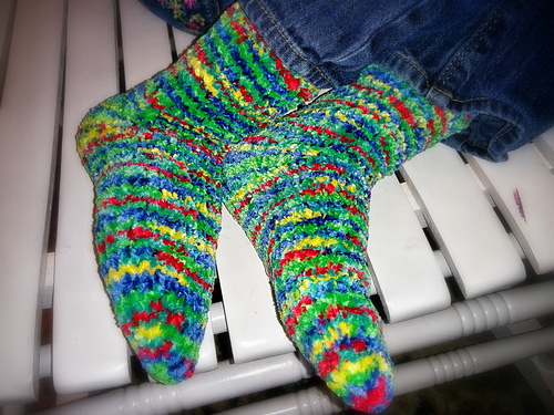 Ravelry: Fast & Fuzzy Socks for Kids pattern by Christina Blount