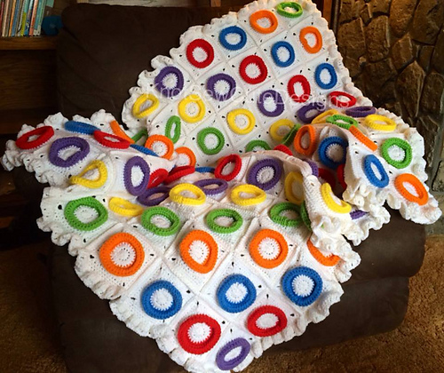 Ravelry: 3D Fruity Loop Afghan pattern by Knot Sew Cute Designs