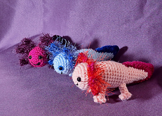 Ravelry: Little Axolotl Plushie pattern by Kit Wolf