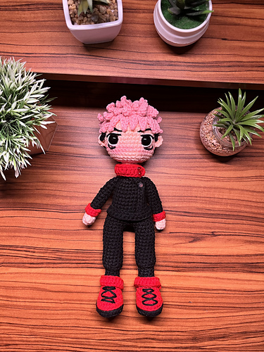 Ravelry: Itadori Yuji Amigurumi Doll pattern by Yanderlust Crochet