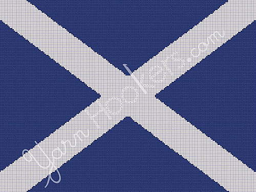 Ravelry: Scotland National Flag pattern by YARNHOOKERS.COM