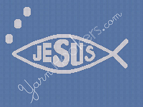 Ravelry: Christian Jesus Fish Chart pattern by YARNHOOKERS.COM
