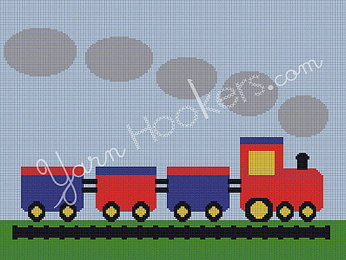 Ravelry: Toy Train Chart pattern by YARNHOOKERS.COM
