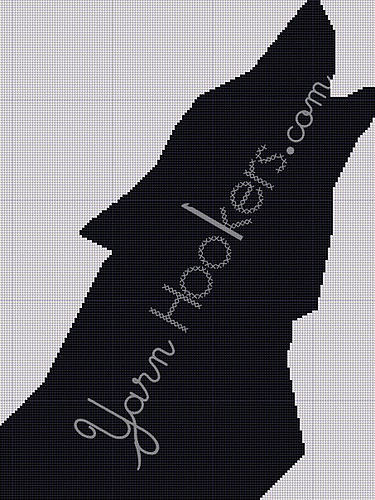 Ravelry: Majestic Wolf Chart pattern by YARNHOOKERS.COM