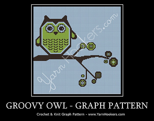 Ravelry: Groovy Owl Chart pattern by YARNHOOKERS.COM