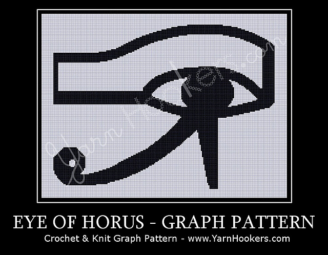 Ravelry: Egyptian Eye of Horus Chart pattern by YARNHOOKERS.COM