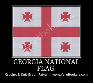 Ravelry: Georgia National Flag pattern by YARNHOOKERS.COM
