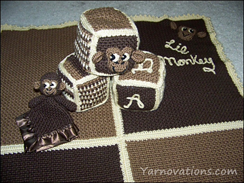 Ravelry: Monkey Block and Toy Blocks ABC's and 123's pattern by Yarn Twins