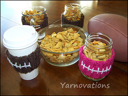 Ravelry: Football Jar Cozy pattern by Yarn Twins