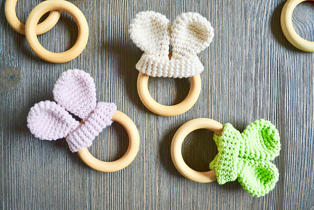 Ravelry: Bunny Ear Teether pattern by Keke Grace