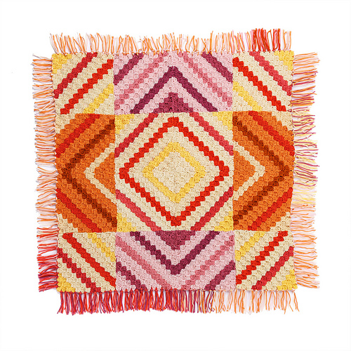 Ravelry: Whirlwind Fringe Blanket pattern by Red Heart Design Team
