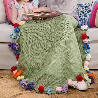 Ravelry: Blooming Bouquet Blanket pattern by Red Heart Design Team