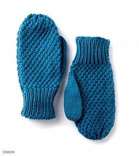Ravelry: Textured Family Mittens pattern by Yarnspirations Design Studio