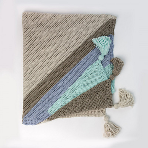 Ravelry: Corner Dip Striped Afghan pattern by Yarnspirations Design Studio