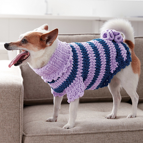 Ravelry: Posh Pooch Dog Coat pattern by Yarnspirations Design Studio