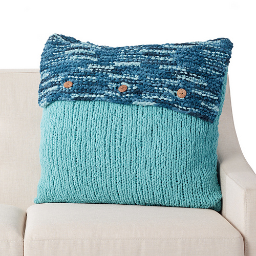 Ravelry: Button Up Pillow pattern by Yarnspirations Design Studio