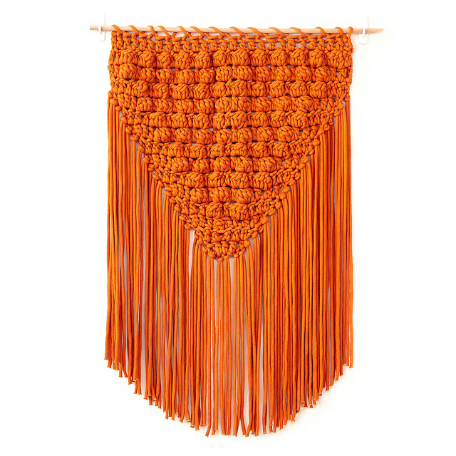 Ravelry: Popping Fringe Wall Hanging pattern by Yarnspirations Design ...