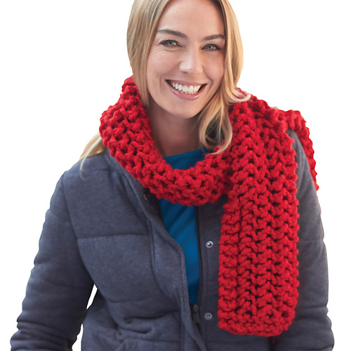 Ravelry: Lofty Stitch Scarf pattern by Yarnspirations Design Studio