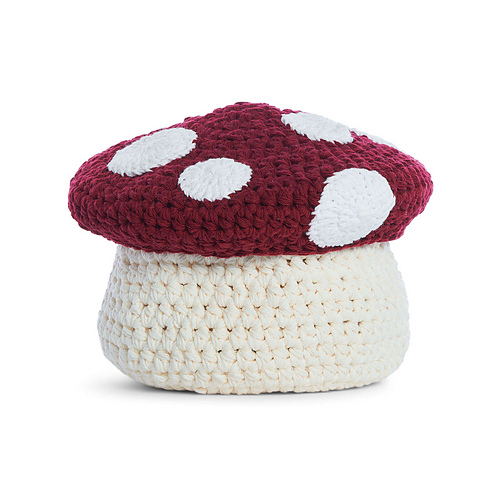 Ravelry: Lidded Toadstool Basket pattern by Yarnspirations Design Studio