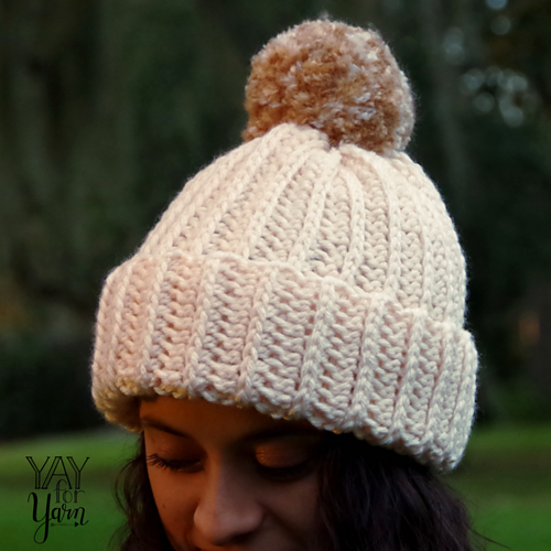 Ravelry: Knit-Look Crochet Hat pattern by Yay For Yarn Patterns