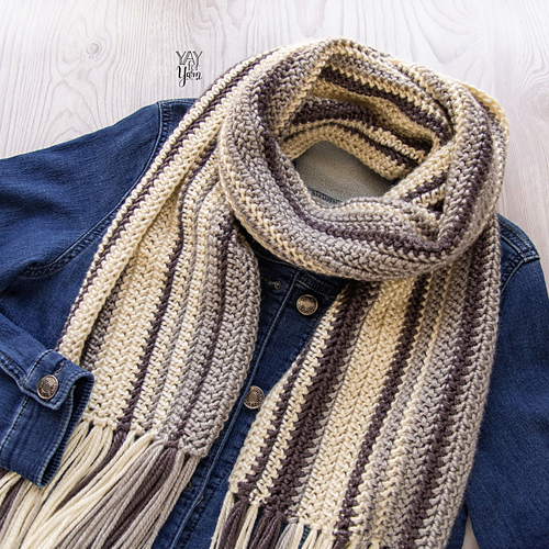 Ravelry: Herringbone Scarf pattern by Yay For Yarn Patterns